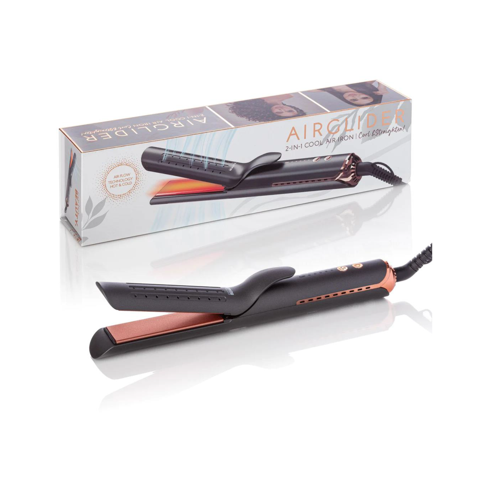 CORTEX AirGlider | 2-in-1 Cool Air Flat Curler/Iron – elifstore.net